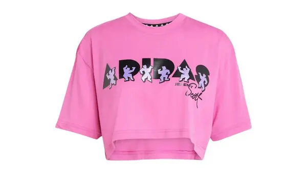 Adidas Cropped Logo T-shirt With Graphic Detail