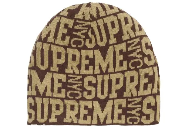 Supreme Reversible Camo Beanie - Brown
