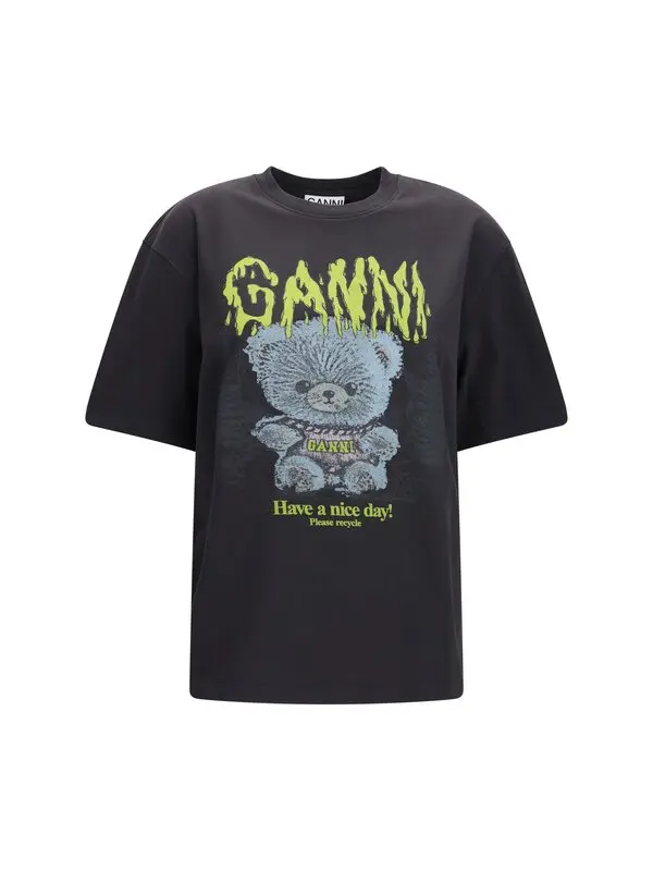 GANNI Forest Teddy Graphic T-shirt