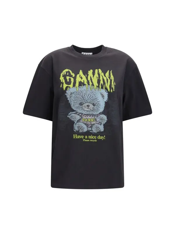 GANNI Forest Teddy Graphic T-shirt