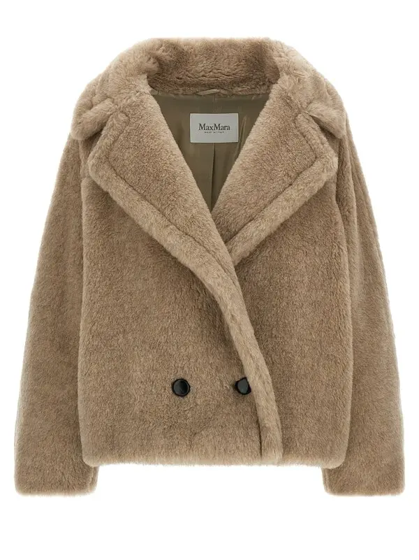 Max Mara Alpaca And Cashmere Blend Teddy Coat - Cream