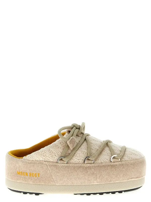 Moon Boot X Guest In Residence Mules - Cream