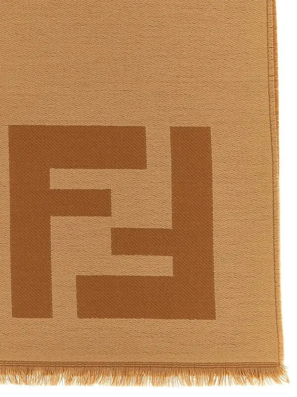Fendi Ff Macro Scarf - Brown