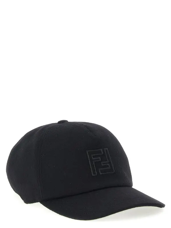 Fendi Wool And Cashmere Baseball Cap