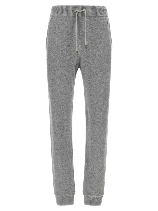 Balmain Cashmere And Mohair Joggers - Gray