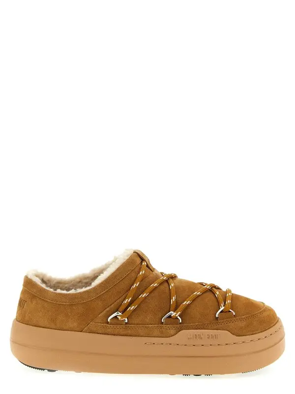 Moon Boot Park Slipper Suede Mules - Brown