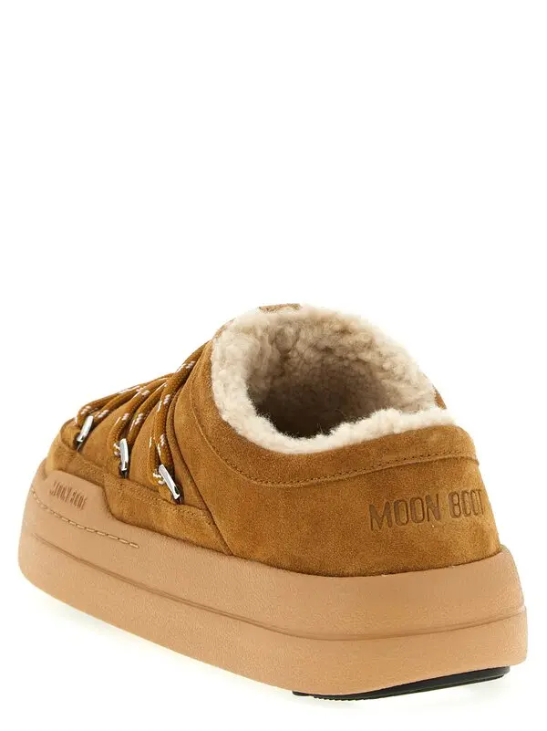 Moon Boot Park Slipper Suede Mules - Brown