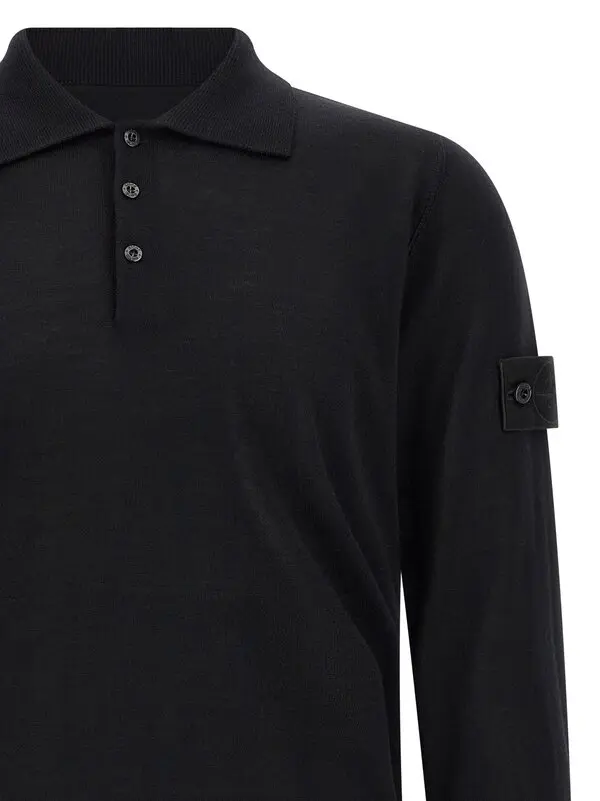 Stone Island 5100076' Polo Shirt - Black