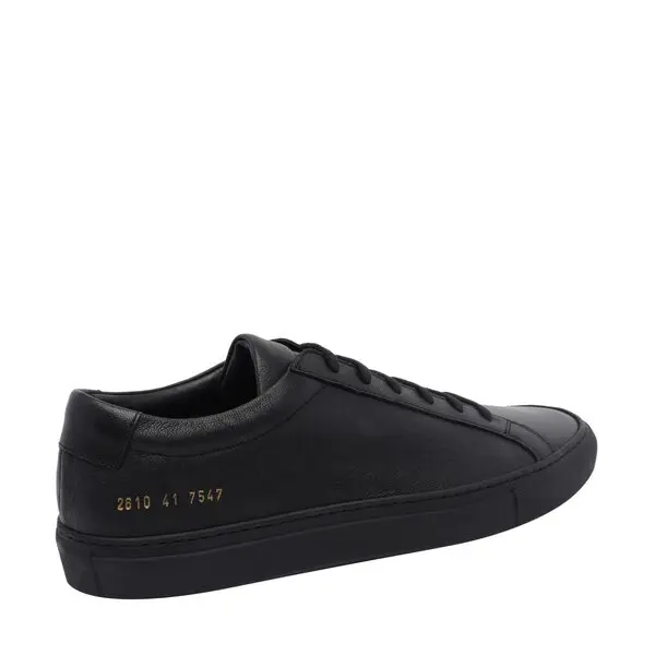 COMMON PROJECTS Achilles Premium Leather Sneakers - Gold