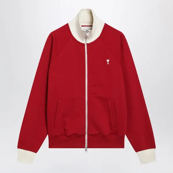 AMI Paris De Cœur Cotton Sweatshirt - Red