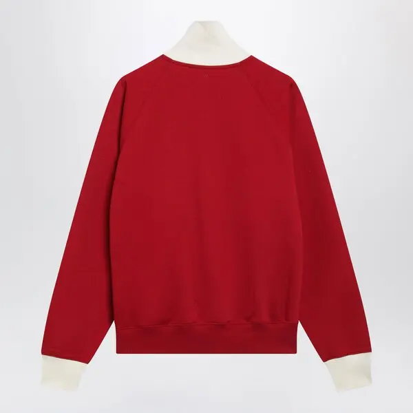 AMI Paris De Cœur Cotton Sweatshirt - Red