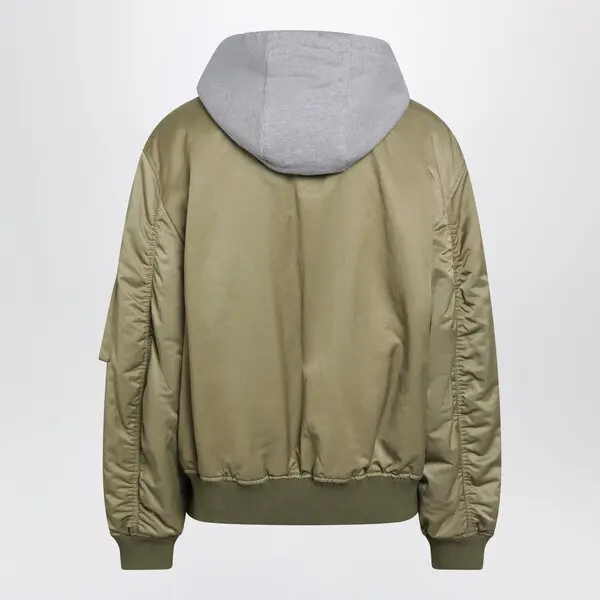 Loewe Technical Fabric Bomber Jacket - Green
