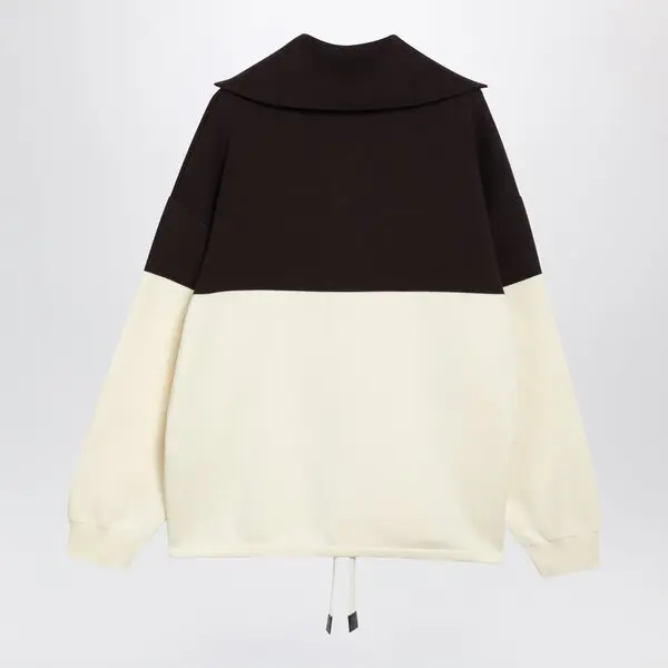 Loewe Yellow Half-zip Sweatshirt In Cotton Blend