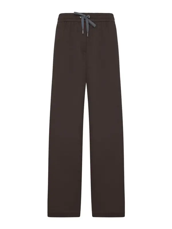 Brunello Cucinelli Wide Leg Trousers - Brown