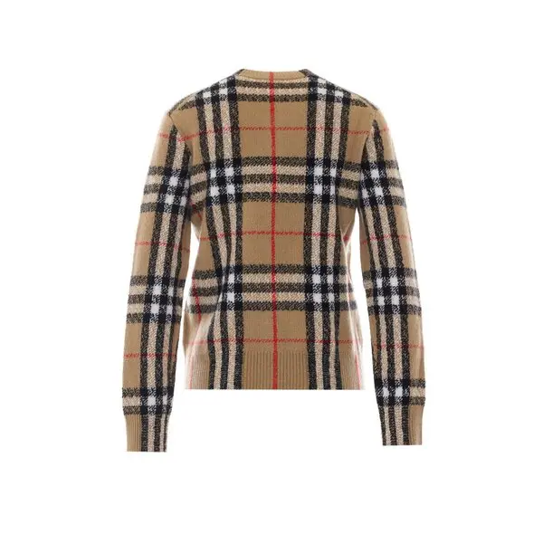 Burberry Check Cashmere Cardigan
