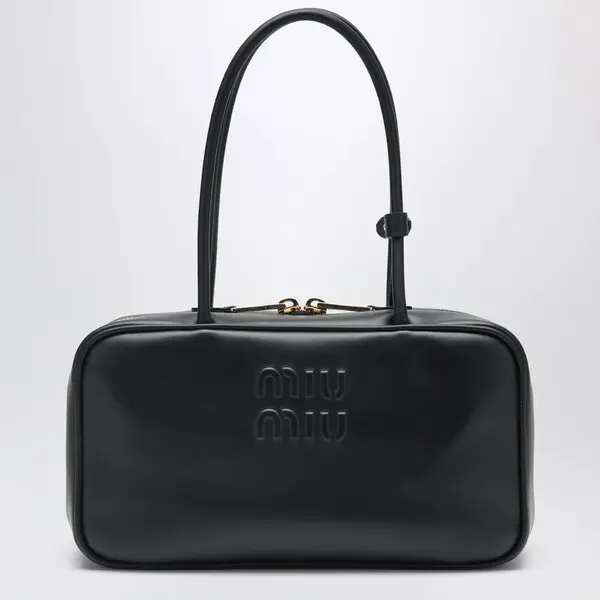 Miu Miu Beau Medium Bag In Leather - Black