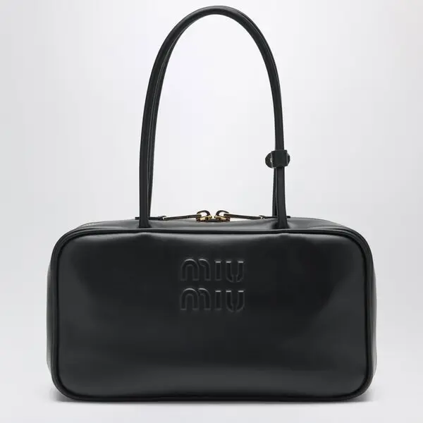 Miu Miu Beau Medium Bag In Leather - Black