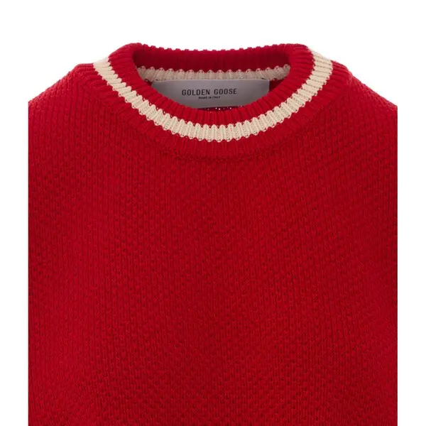 GOLDEN GOOSE Embroidery Boxy Sweater