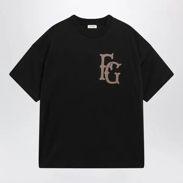 Fear Of God T-shirt 43 In Cotton And Rayon Jersey - Black