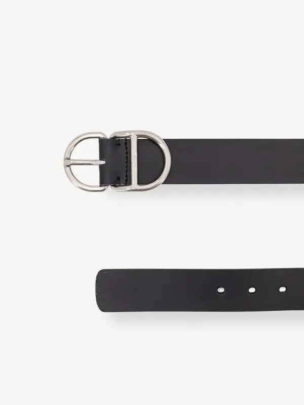 Dior Leather Belt With Cd Buckle