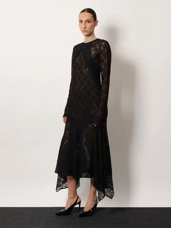 Attico Lace Dress - Black