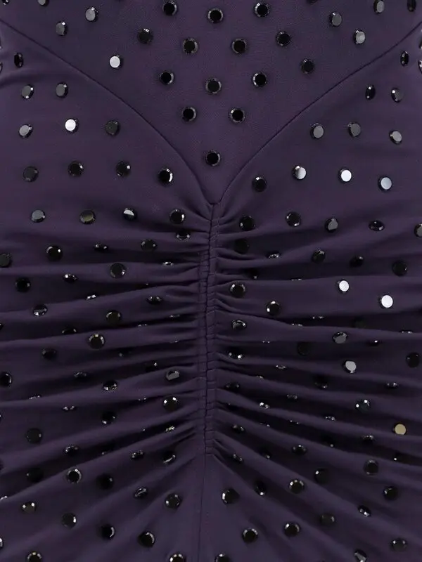 Alaïa Embellished Viscose Dress - Multicolor