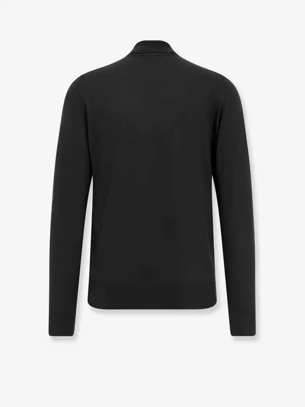 Loro Piana Baby Cashmere Ribbed Turtleneck - Black