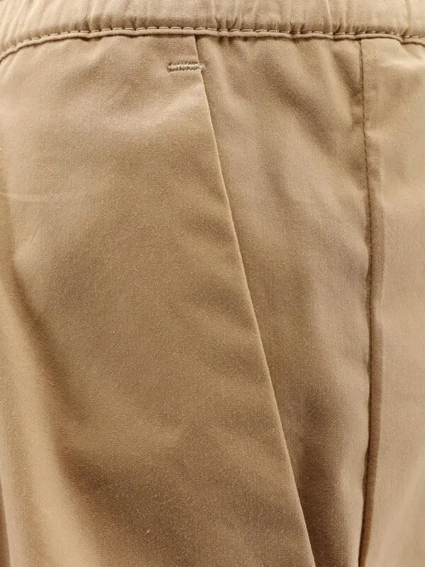 Moncler Beige Cotton Blend Shorts - Cream
