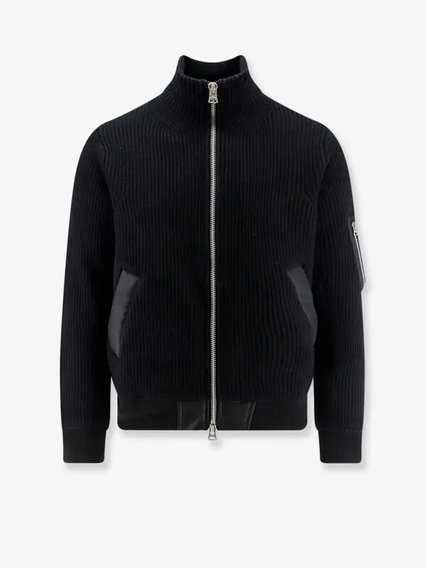 Sacai Wool Cardigan - Black