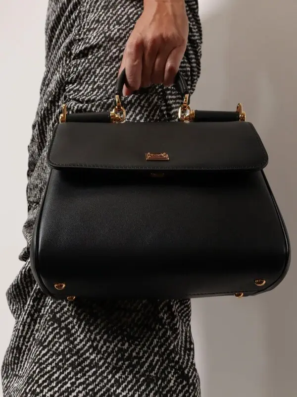 Dolce & Gabbana My Sicily Leather Handbag
