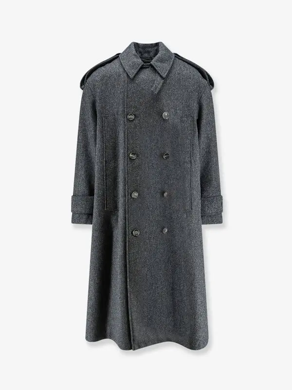 AMI Paris Wool Coat - Multicolor