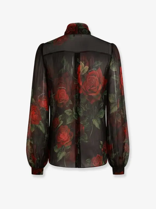 Dolce & Gabbana Printed Silk Shirt