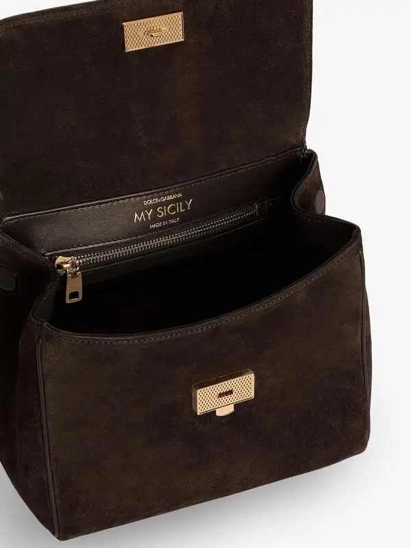 Dolce & Gabbana My Sicily Suede Handbag