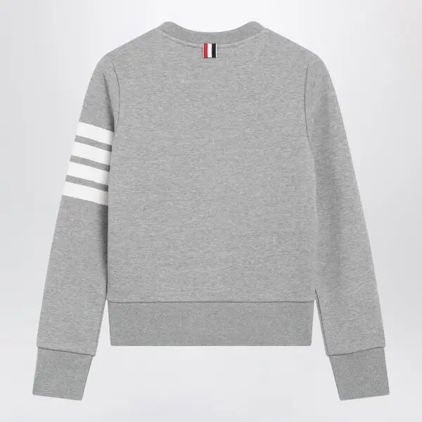 Thom Browne 4-bar Crewneck Sweatshirt - Gray