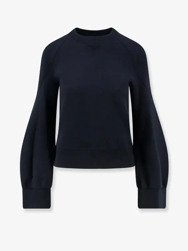 Sacai Sponge Sweat Cotton Blend Sweater - Black