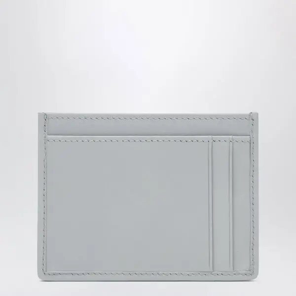 Miu Miu Pearl Matelasse Nappa Leather Card Holder - Gray