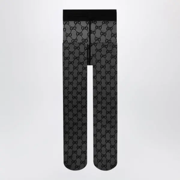 Gucci Stretch Nylon Tights With A Gg Pattern