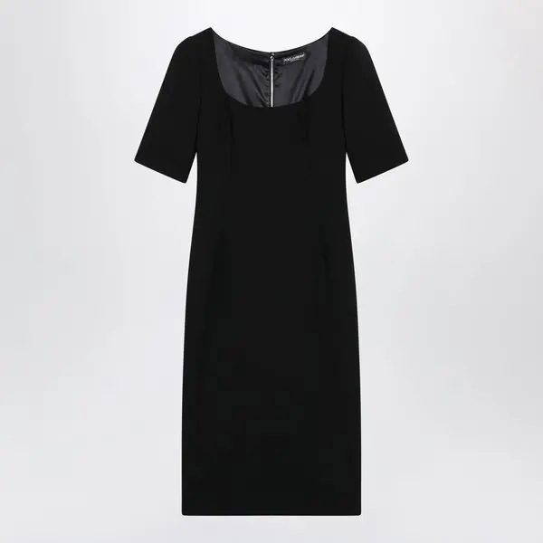 Dolce & Gabbana Double Wool Crêpe Dress - Black