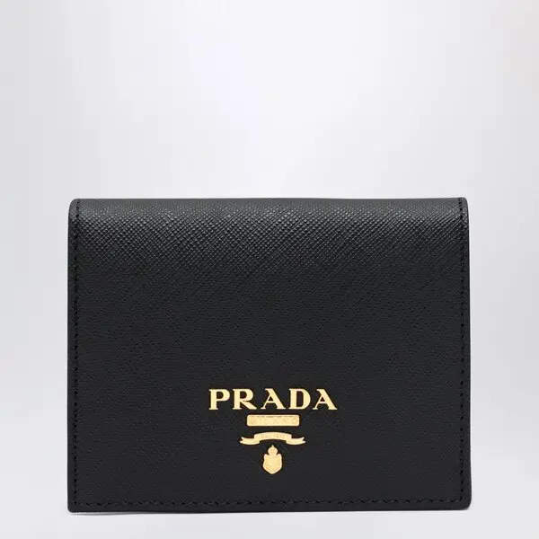 Prada Saffiano Leather Small Wallet - Black