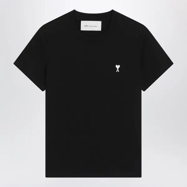 AMI Paris De Coeur T-shirt - Black