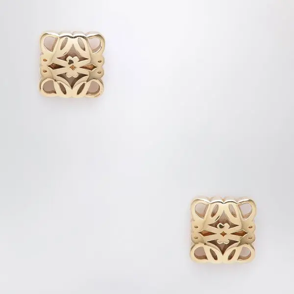 Loewe Gold-tone Anagram Bombe Stud Earrings - Silver