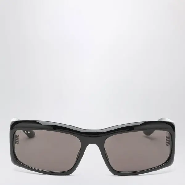 Gucci Rectangular Acetate Sunglasses - Black