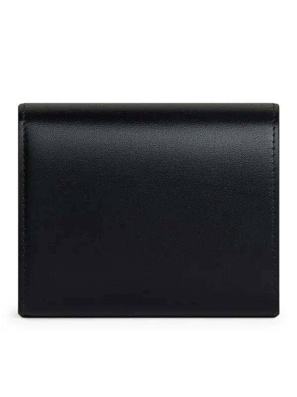 Celine Small Triomphe Wallet In Glossy Calfskin