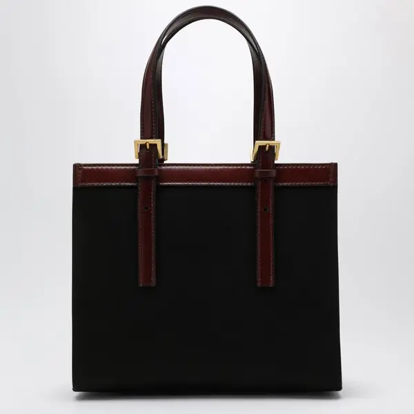 Versace Mini Canvas Shopper Bag With Medusa Hardware