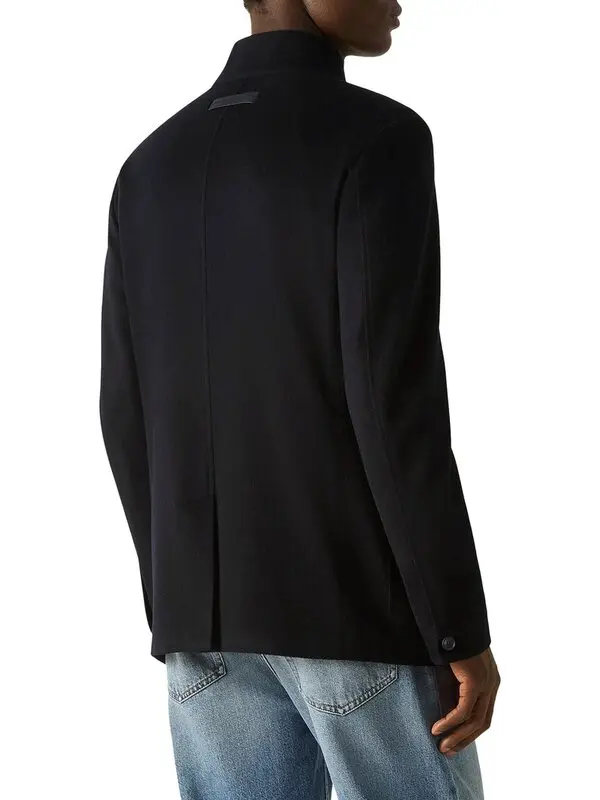 Zegna The Count Jacket In Cashmere Oasis - Black
