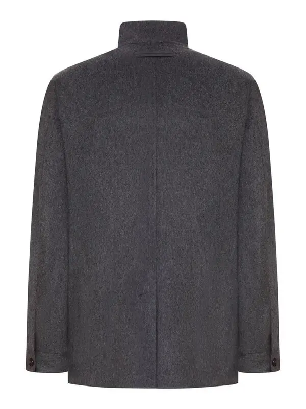 Zegna The Count Jacket In Cashmere Oasis - Gray