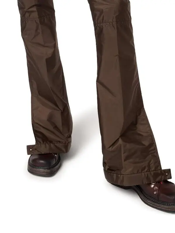 Miu Miu Technical Fabric Flared Leg Trousers - Multicolor