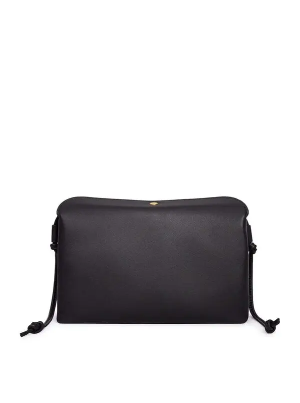 Celine Trio With Flap In Smooth Calfskin - Black