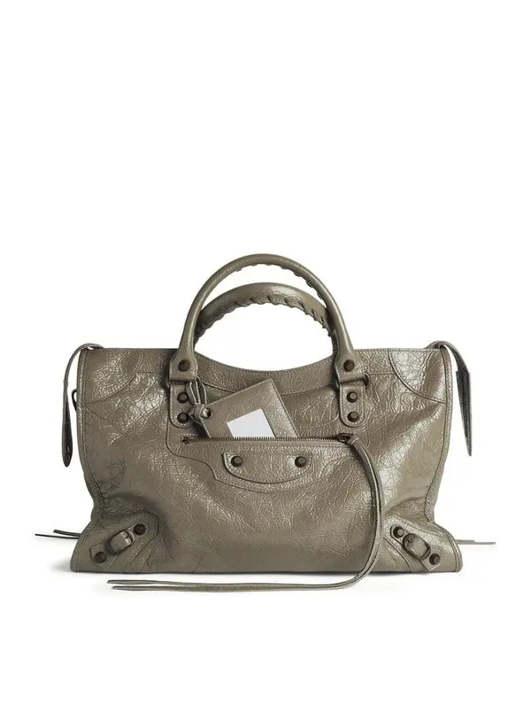Balenciaga Le City Medium Bag In Military - Green