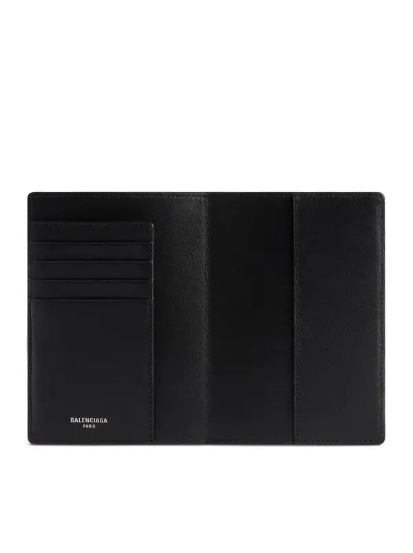 Balenciaga Men`s Passport Case - Black